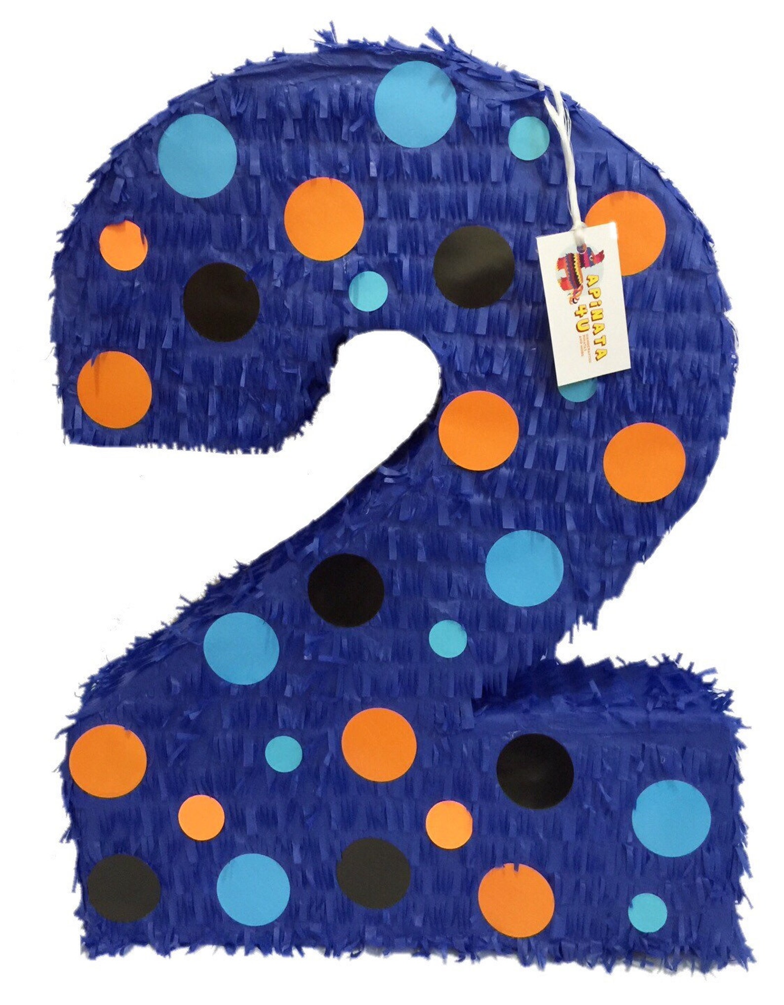 Large Number Two Pinata Second Birthday Pinata Choose Your Own - Etsy