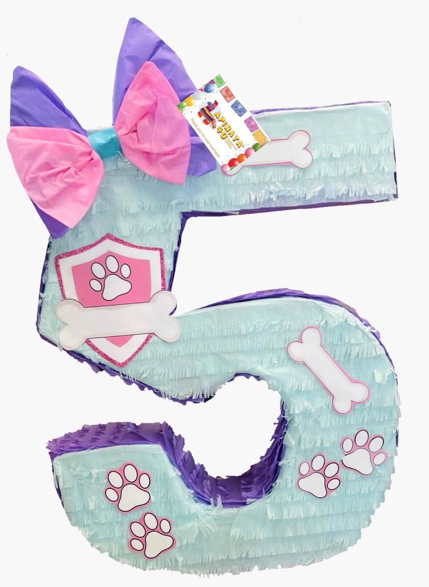 Sale 20 Number Five Pinata Puppy Themed Fifth Birthday Sixth - Etsy