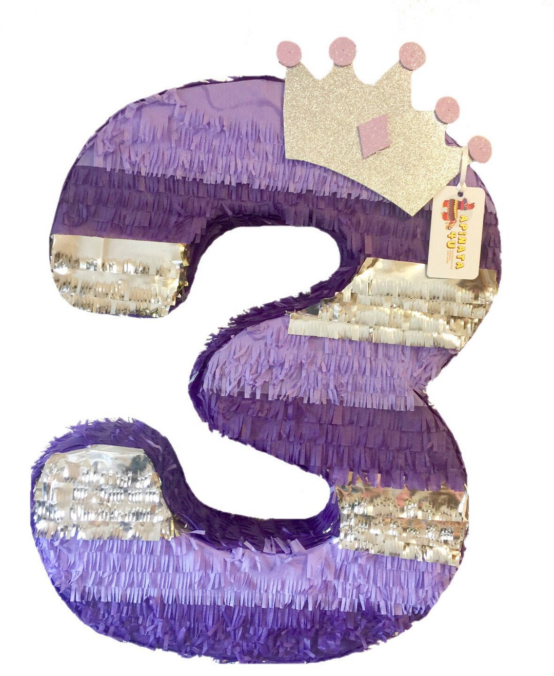 20'' Tall Number Three Piñata Third Birthday - Etsy