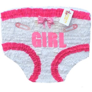 Baby Boy Diaper Pinata With Blue Bow and Polka Dots, Ideal for Gender ...