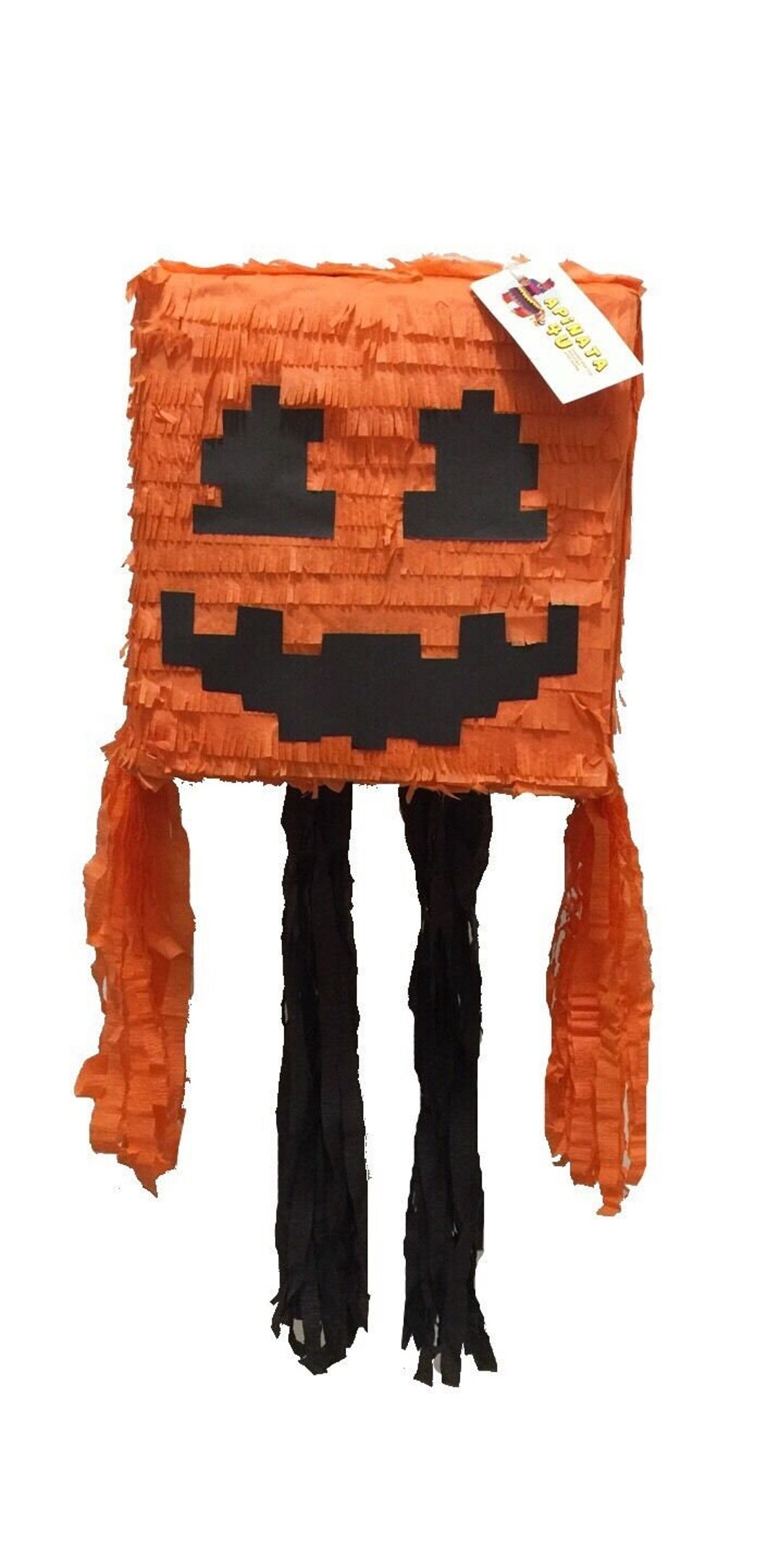 APINATA4U Pumpkin Head Pixel Pinata Video Game Party Favor - Etsy