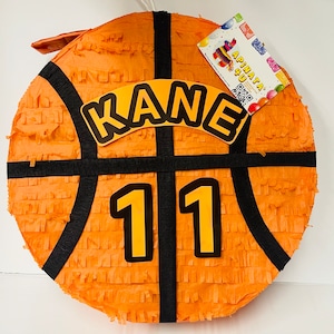 Sale 19 Large Personalized Basketball Pinata Orange Color Slam Dunk ...