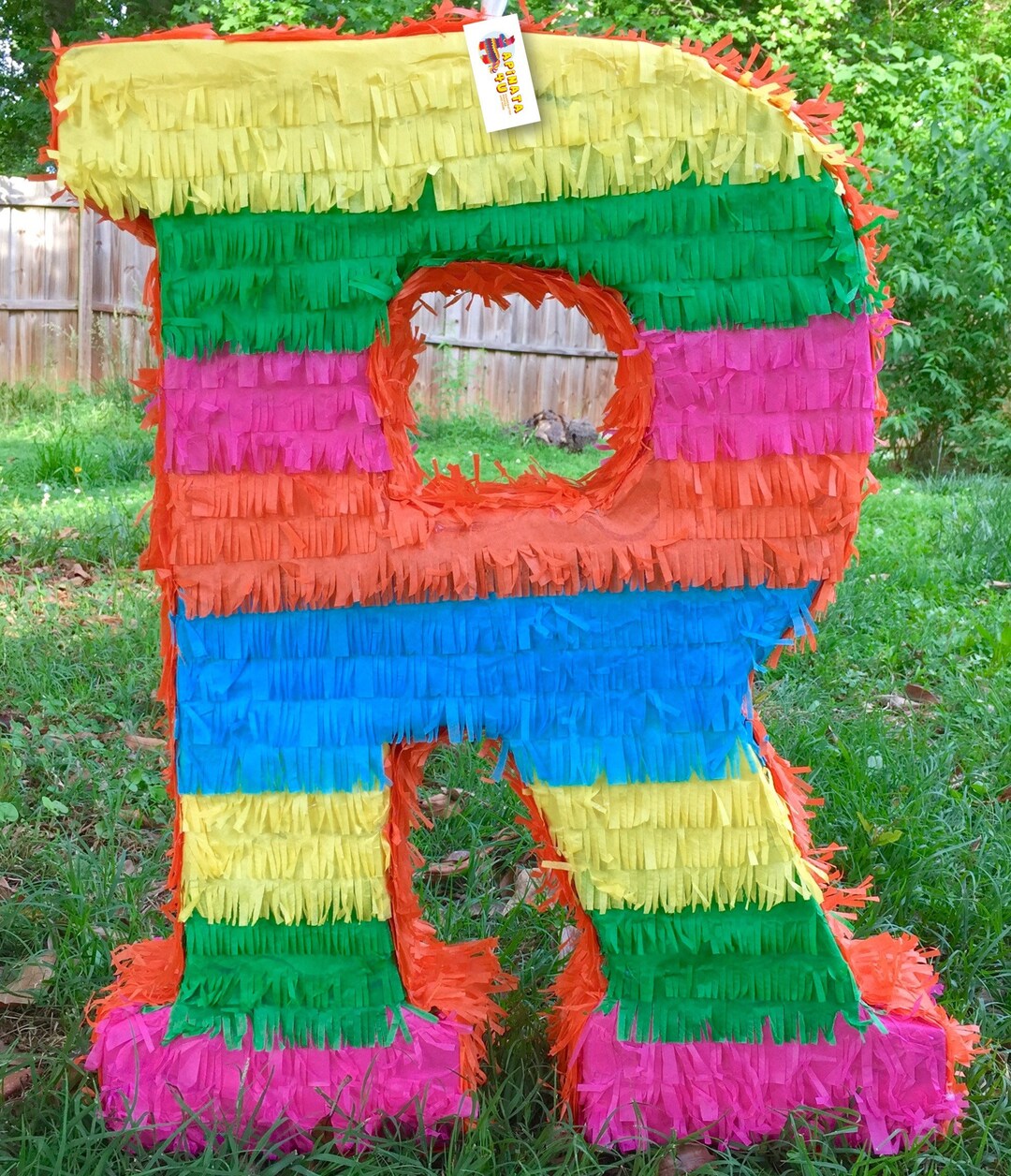20'' Tall Letter Piñatas Multicolored Fiesta Theme Party Cinco De Mayo ...