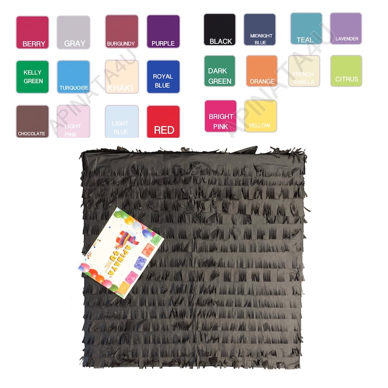 Customizable Solid Square Pinata, Ideal for All Events, DIY Party ...