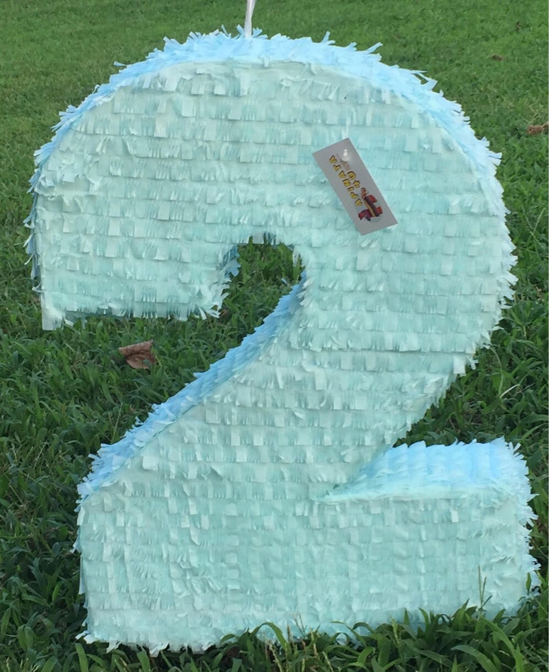 Sale! Ready to Ship! 20'' Tall Solid Color Blank Number Two Pinata ...