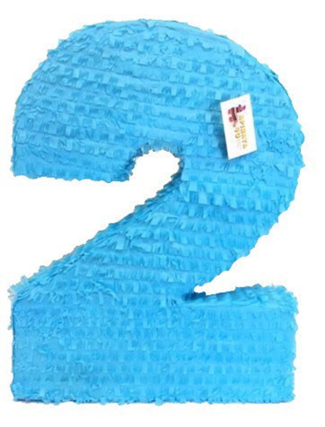 Solid Color Number 2 Pinata, Customizable Design, Perfect for Birthdays ...