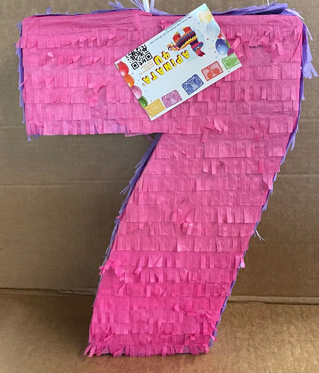 20” Tall Number Seven Pinata Seventh Birthday - Etsy