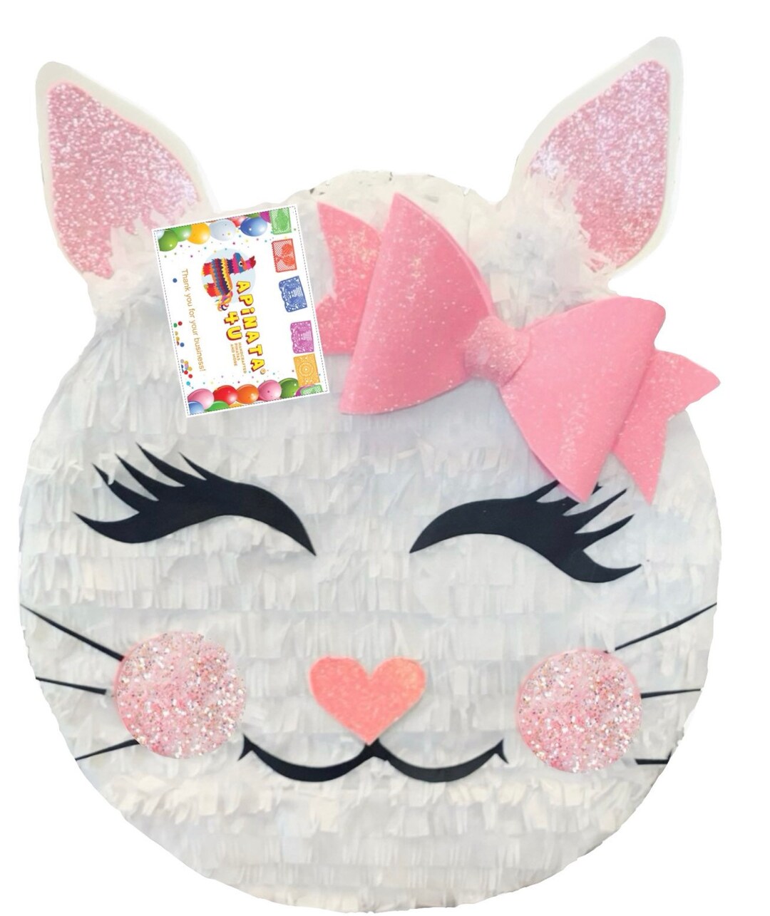 New! Handcrafted Kitty Cat Pinata for Purrfect Birthday Party Teens ...