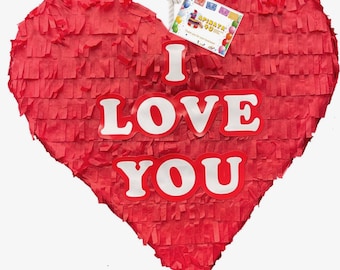 Gender Reveal Heart Pinata. Large Pinata. - Etsy