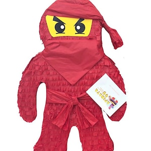 Sale! Red Ninja Pinata 20” Tall - Etsy