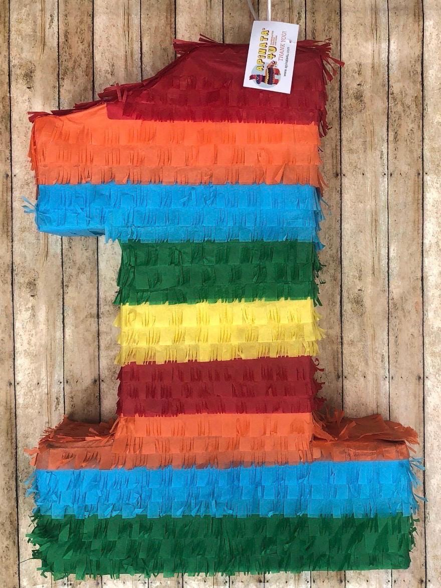 Sale! 20'' Tall Number One Piñata Fiesta Theme - Etsy
