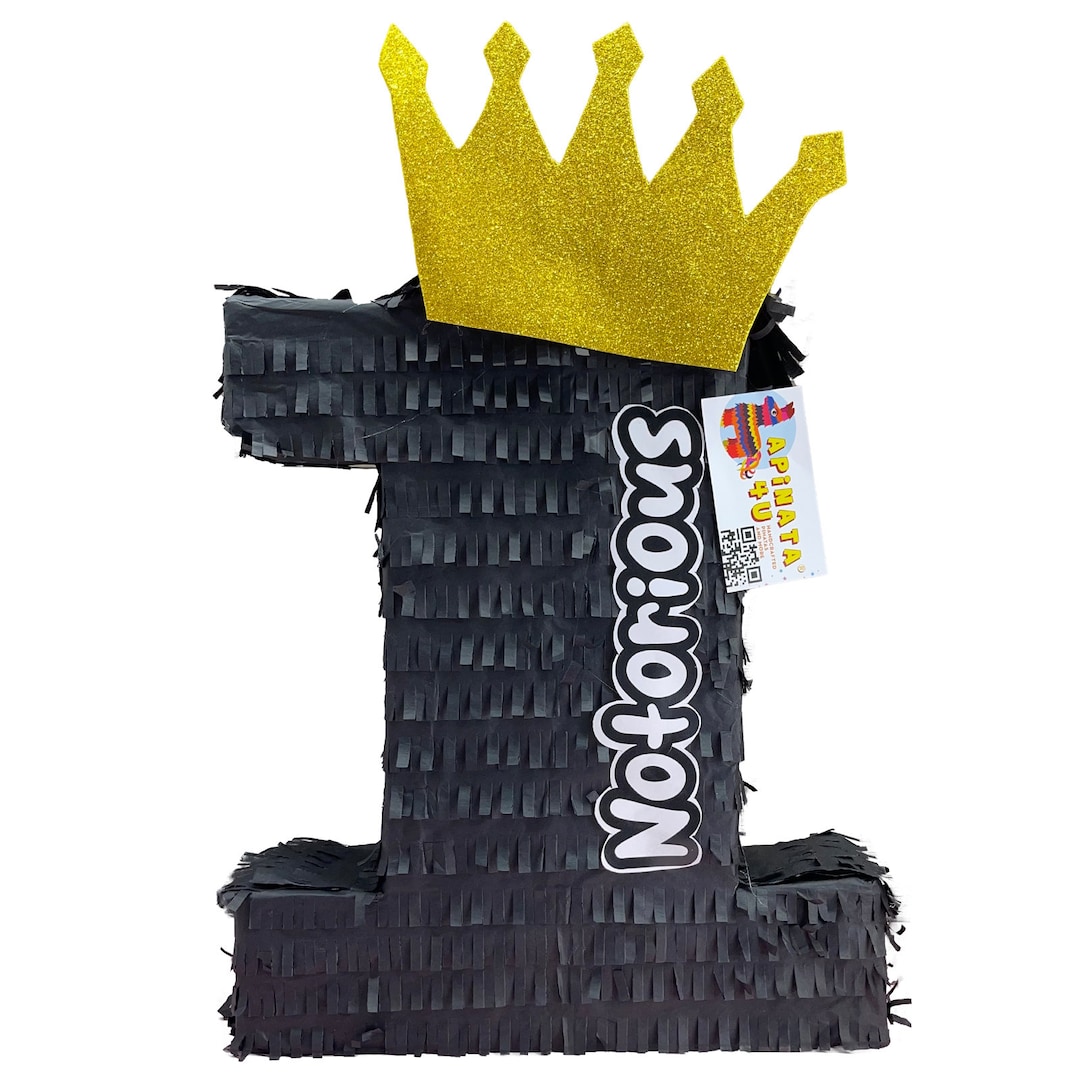 Sale! Ready to Ship! 20” Tall Number One Pinata Wild Theme With Gold ...