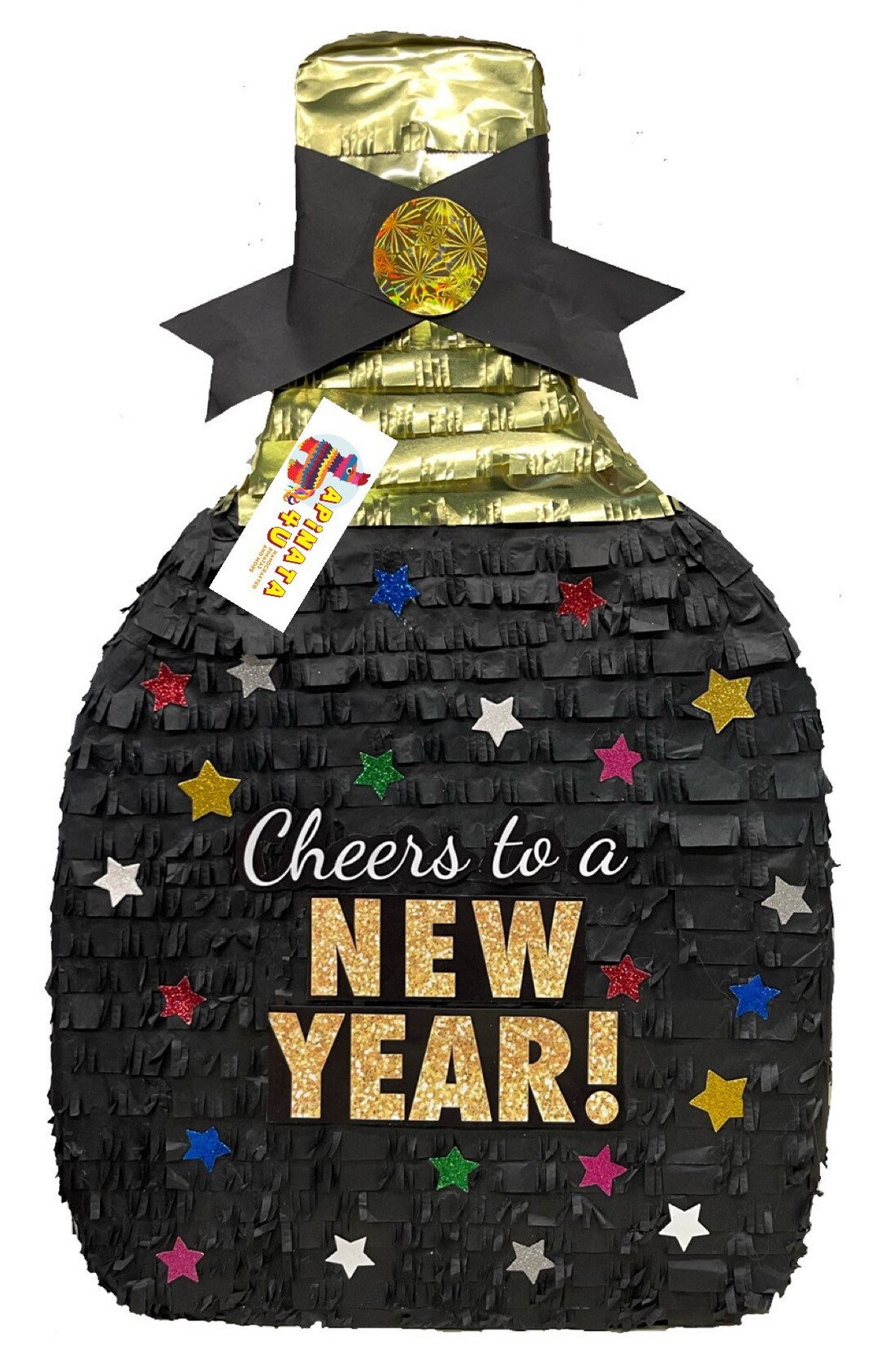 Ready to Ship! 20” Champagne Bottle Piñata Cheers to a New Year 2024 ...