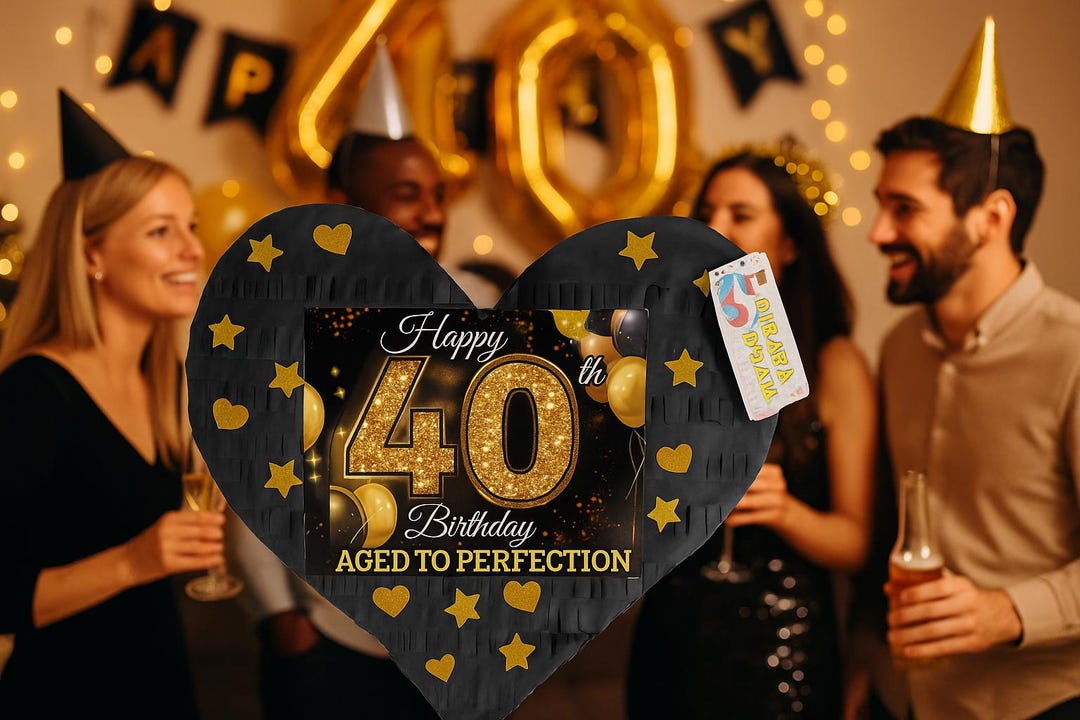 40th Birthday Pinata With Piñata Stick You Are Old Over the Hill 30th ...