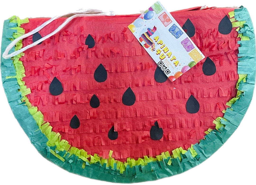 Red Watermelon Pinata, Summer Fruit Theme Party Decor, Watermelon ...