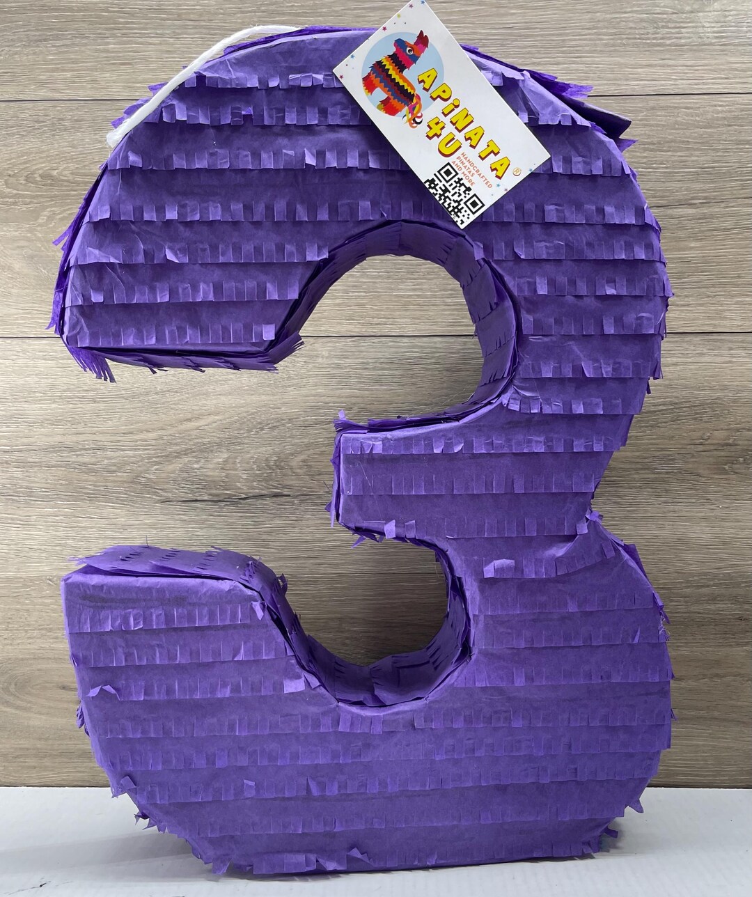 Ready to Ship Number Three Pinata, Ideal for Diy Themes, 3rd Birthday ...