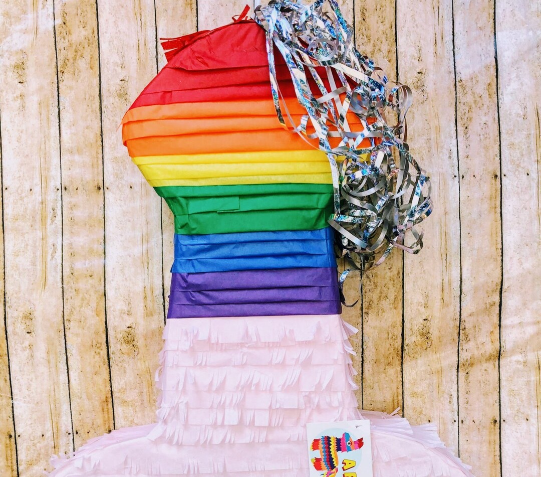 Sale! Ready to Ship! Adult Party Pinata Rainbow Accent Pecker 20" Tall ...