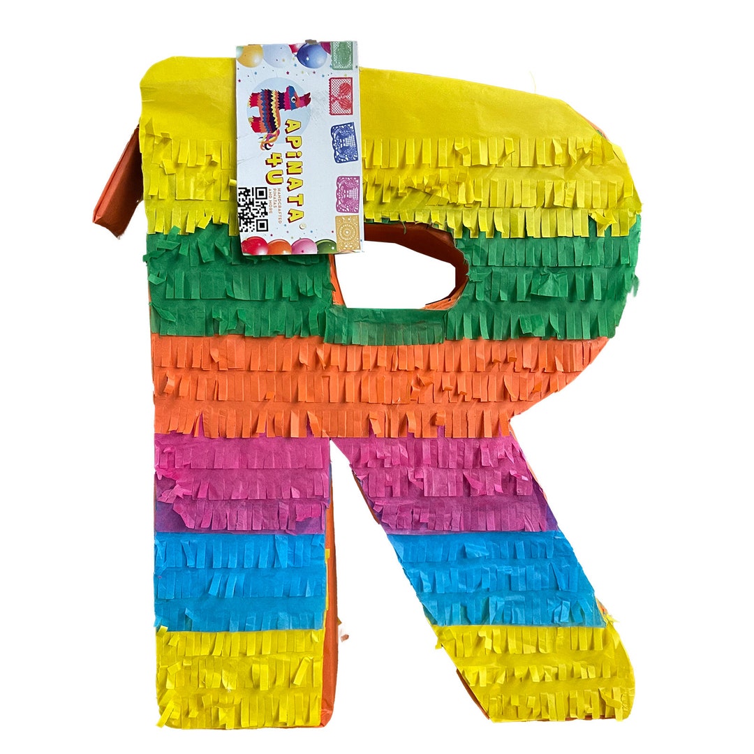 Personalized Letter R Pinata, Custom Name Letter for Birthday ...