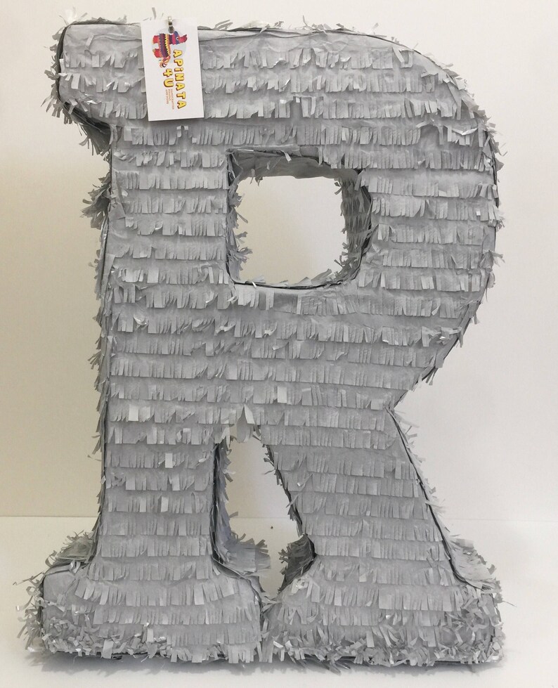 20'' Tall Letter Piñatas Any Letter Any Color - Etsy