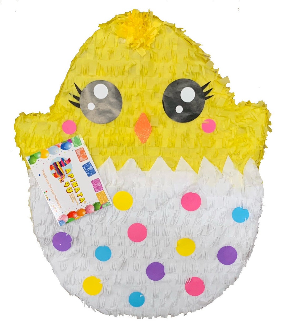 2-D Easter Baby Chick Pinata Easter Gender Reveal Pinata Easter Egg ...