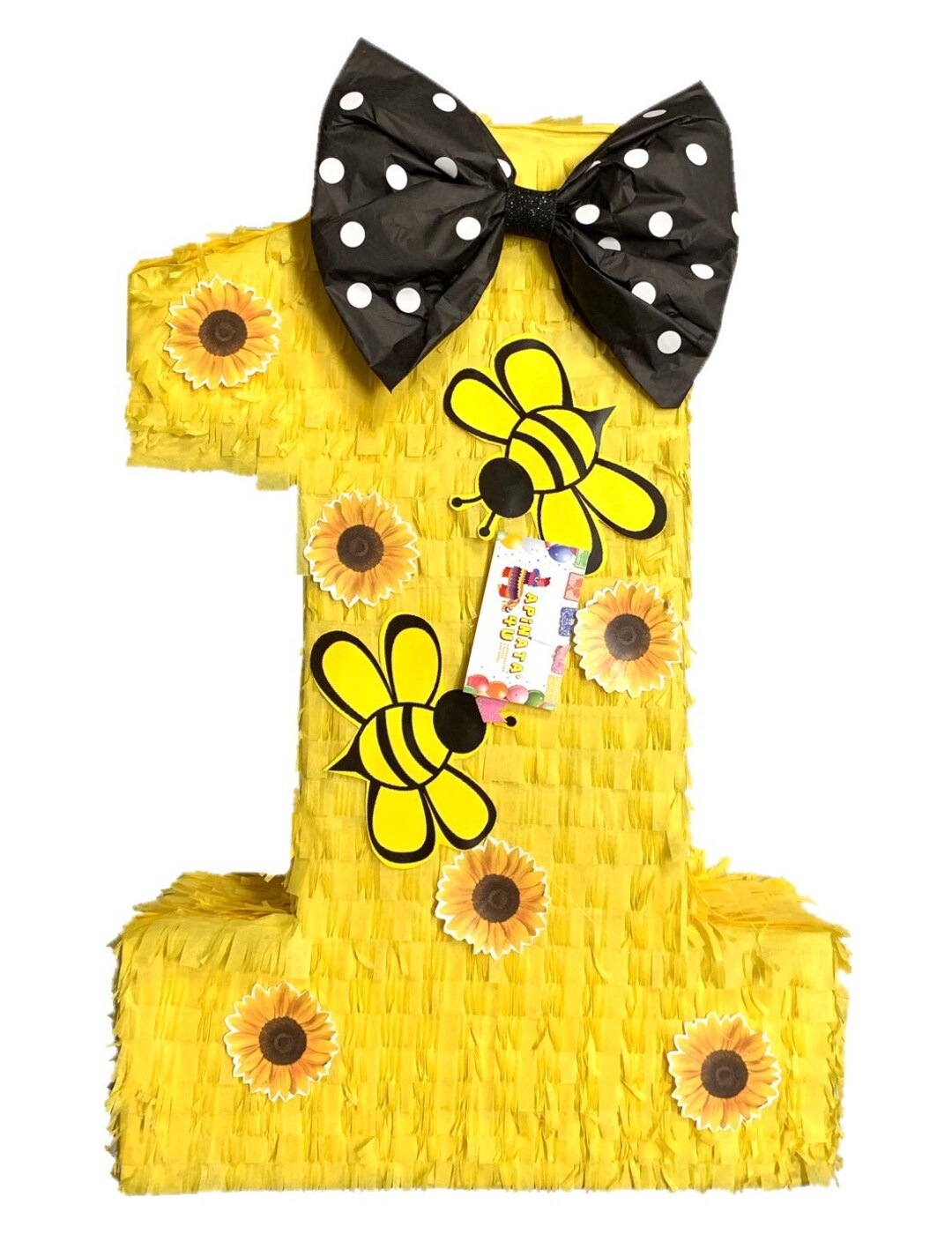 Sale Ready to Ship 20 Number One Pinata Sunflowers Theme Bumblebee ...