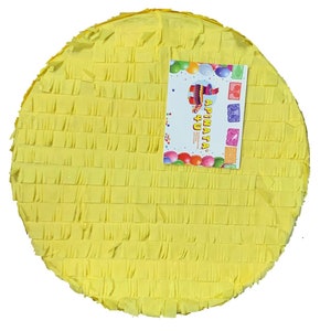 Round Pink Pinata, Perfect for Birthday Parties, Solid Color Circle ...