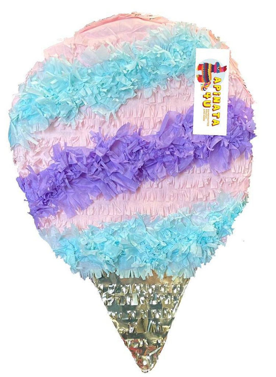 Cotton Candy Piñata Cotton Candy Party Supplies Candy Themed Birthday ...
