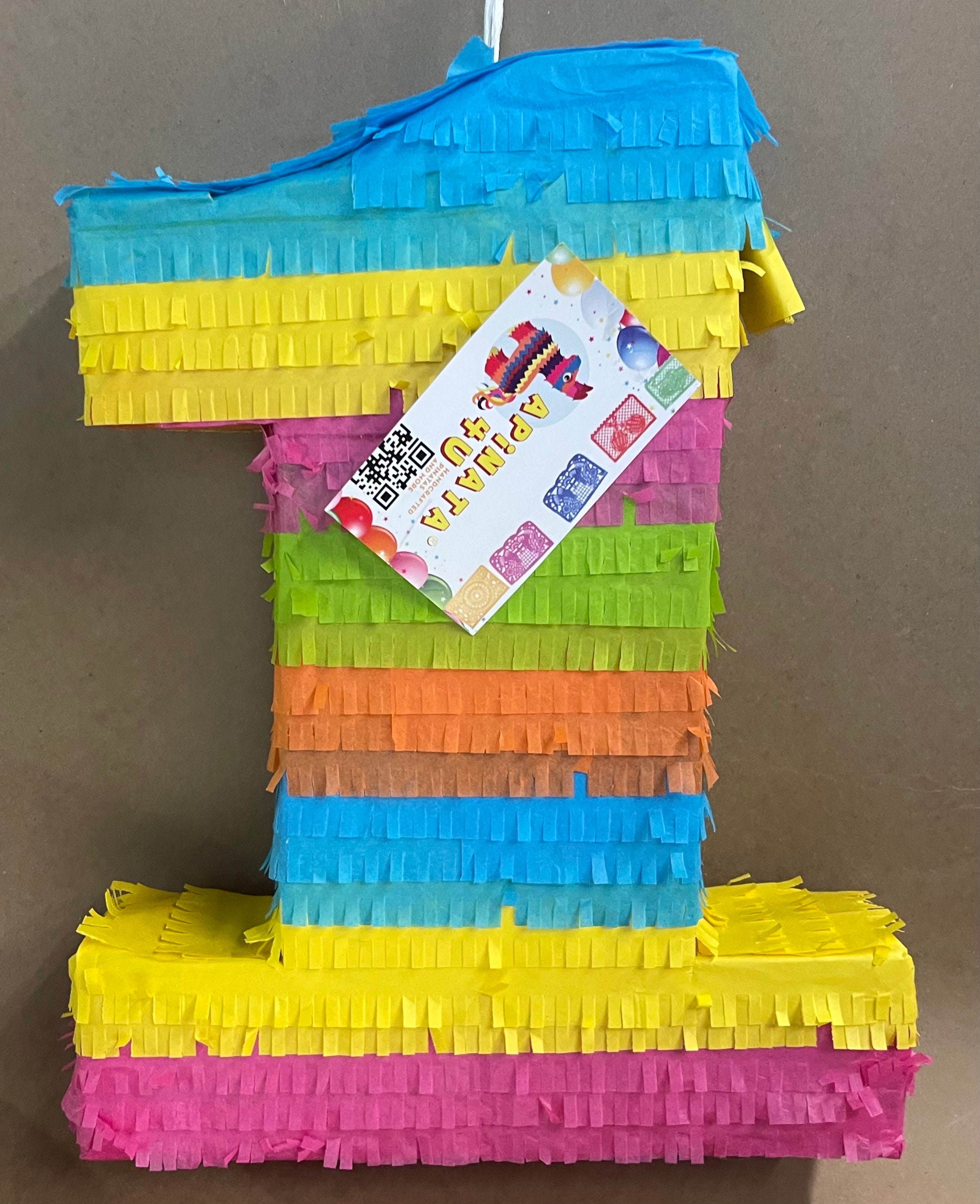 20'' número uno piñata verano tema colores tropicales - Etsy España