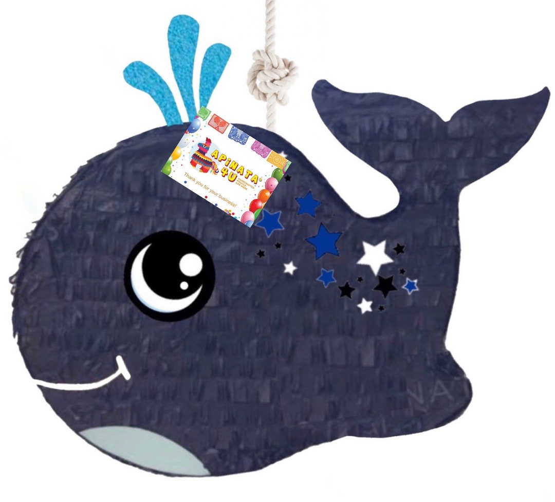 Blue Whale Pinata Ahoy It's a Boy Birthday Party Pinata - Etsy