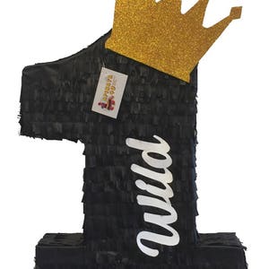 Sale 20 Tall Number One Pinata Wild Theme With Gold Crown Wild One ...