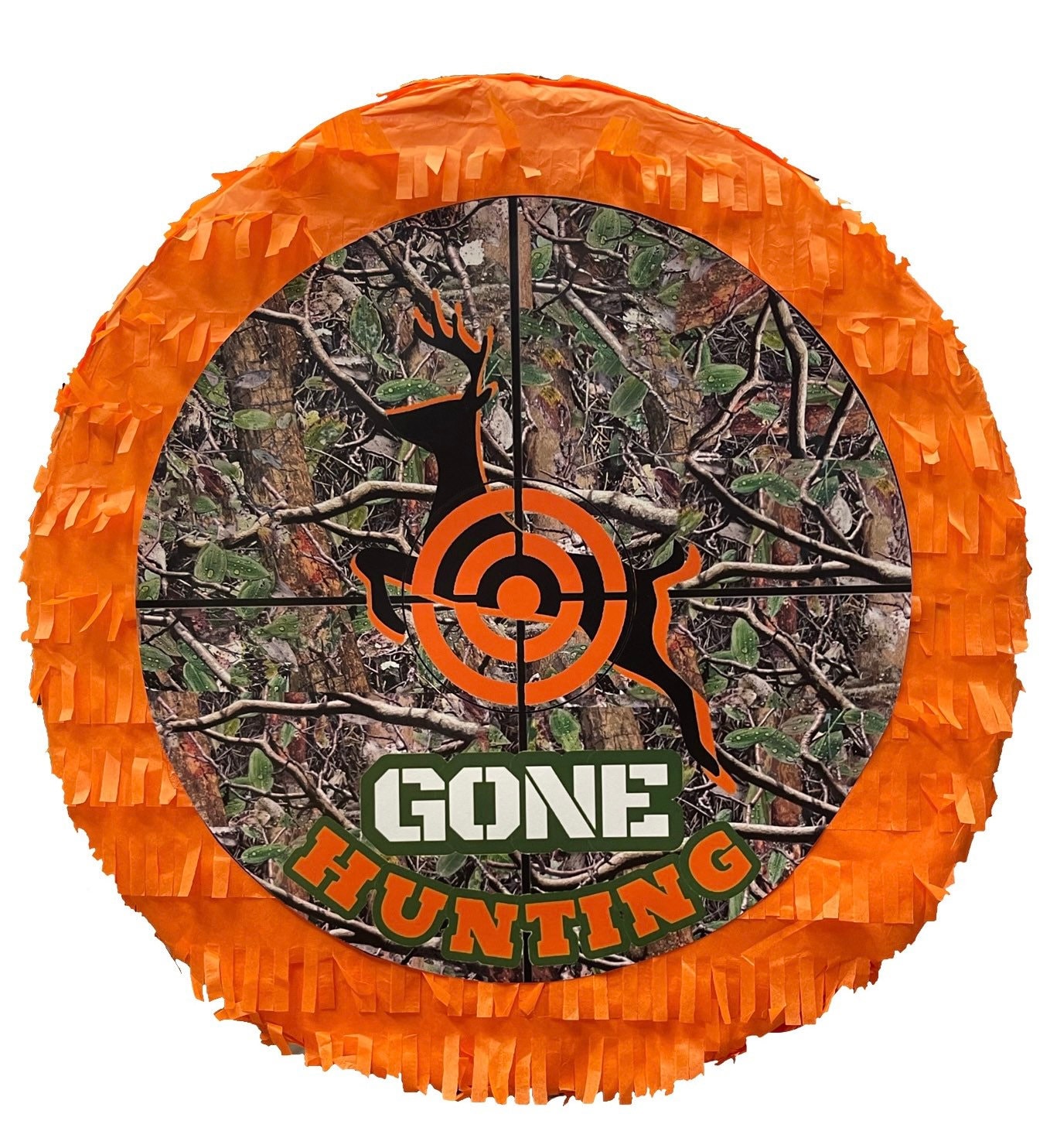 Gone Hunting Pinata, Hunting Adventure Parties, Orange and Camo ...