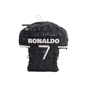 Ronaldo Soccer Jersey Pinata, Black & White Football Pinata for Kids ...