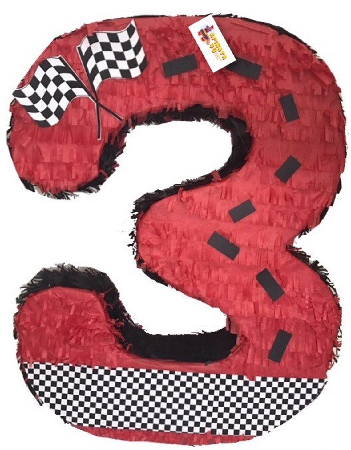 Sale 20 Tall Number Three Pinata Third Birthday Race Car - Etsy