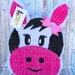 Cow Pinata With Glittery Pink Bow - Etsy