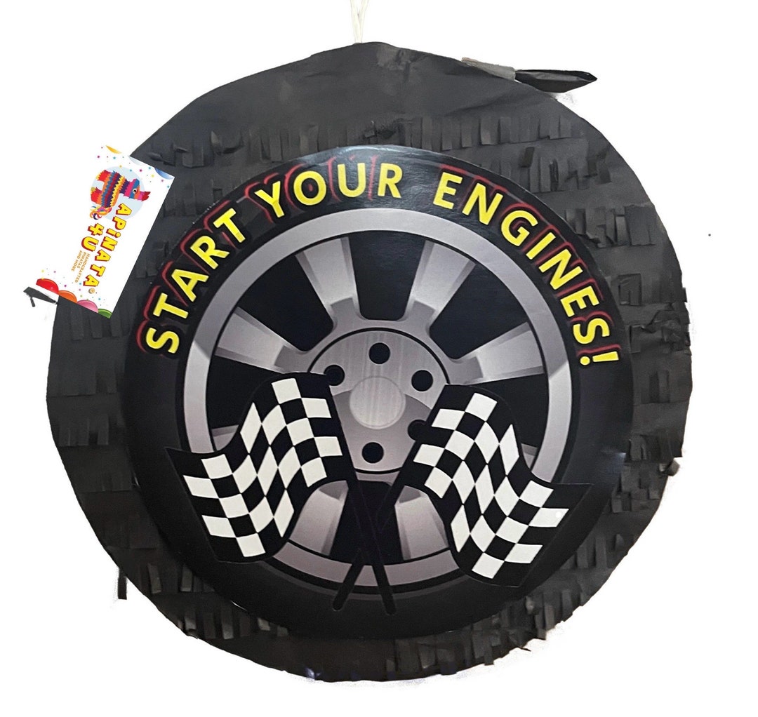 Sale! Ready to Ship! Rolling Dubs Theme Pinata, 16" Start Your Engine ...