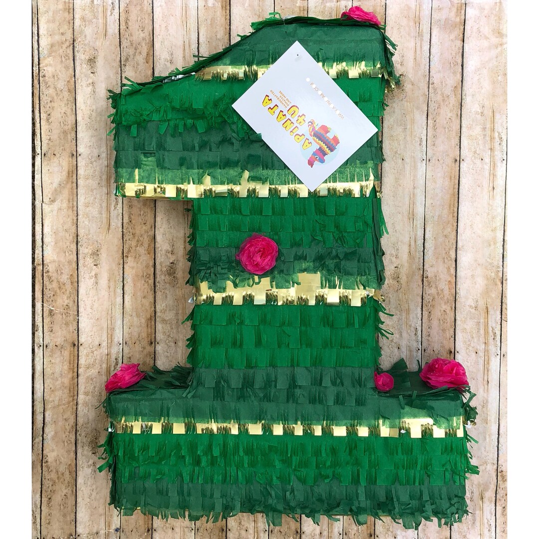 20'' Tall Number One Pinata Cactus Theme Party Favor - Etsy