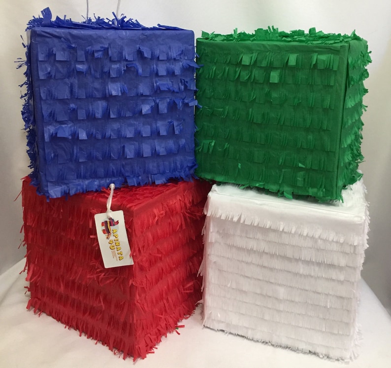Ready to Ship Red Cube Pinata Great to Design Your Own Pinata ...