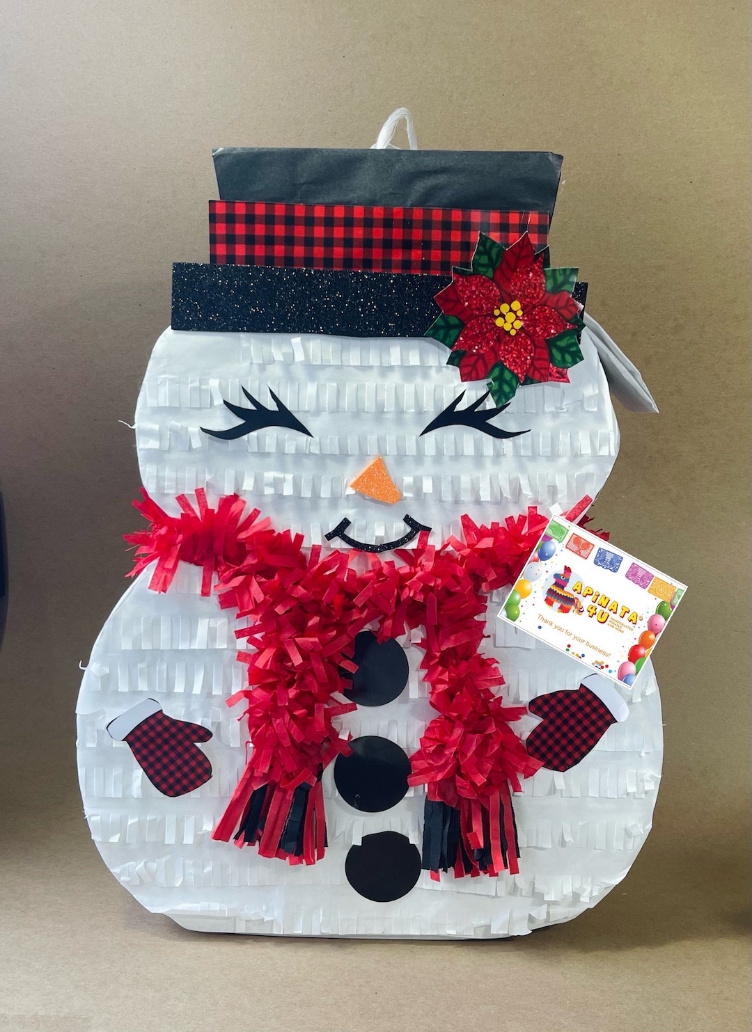 Ready to Ship Out Christmas Snowman Pinata Great Dfor Christmas Themed ...