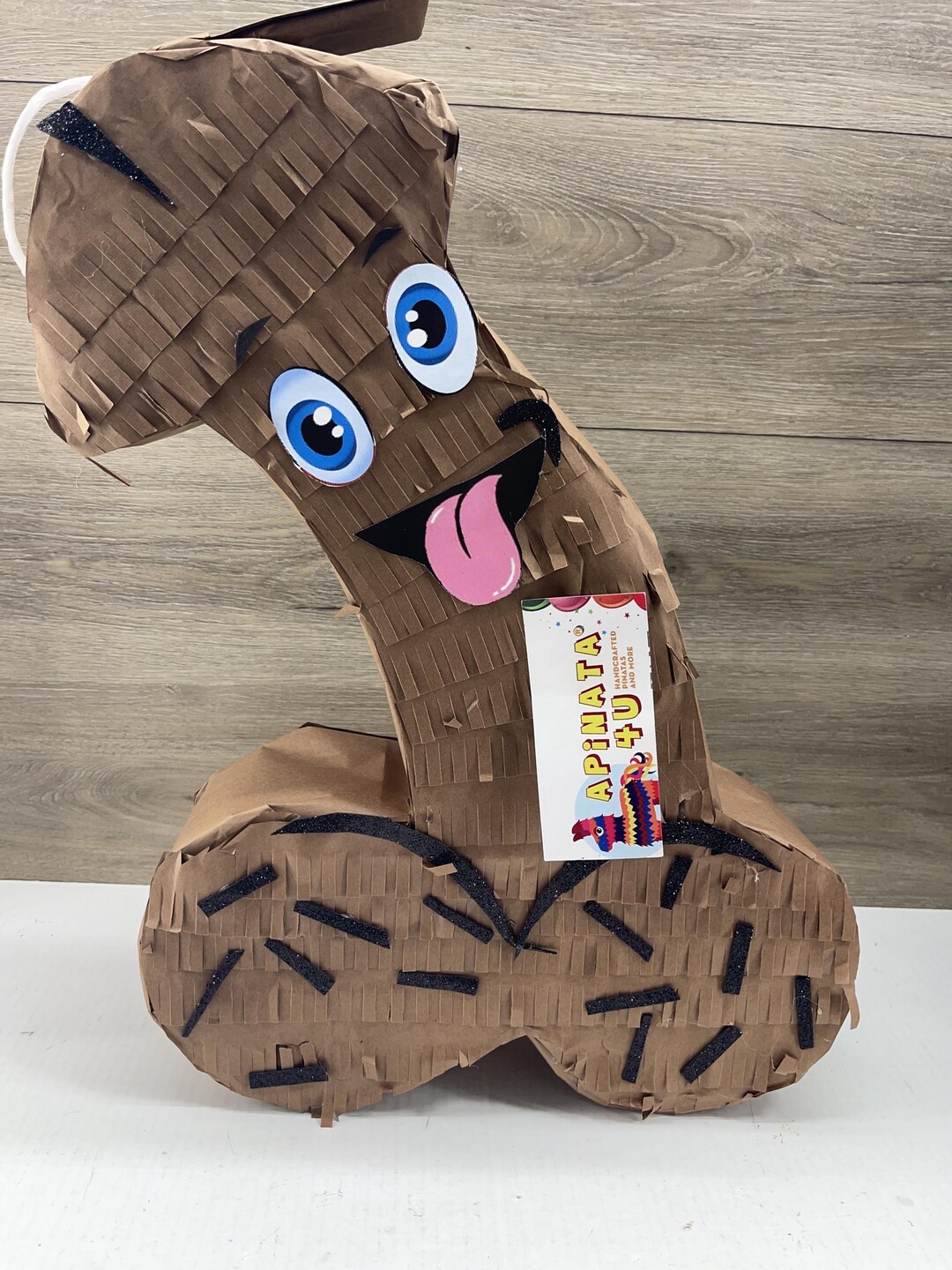 Brown Penis Pinata, Gift for Girls Night Out, Bachelor & Hen Parties ...