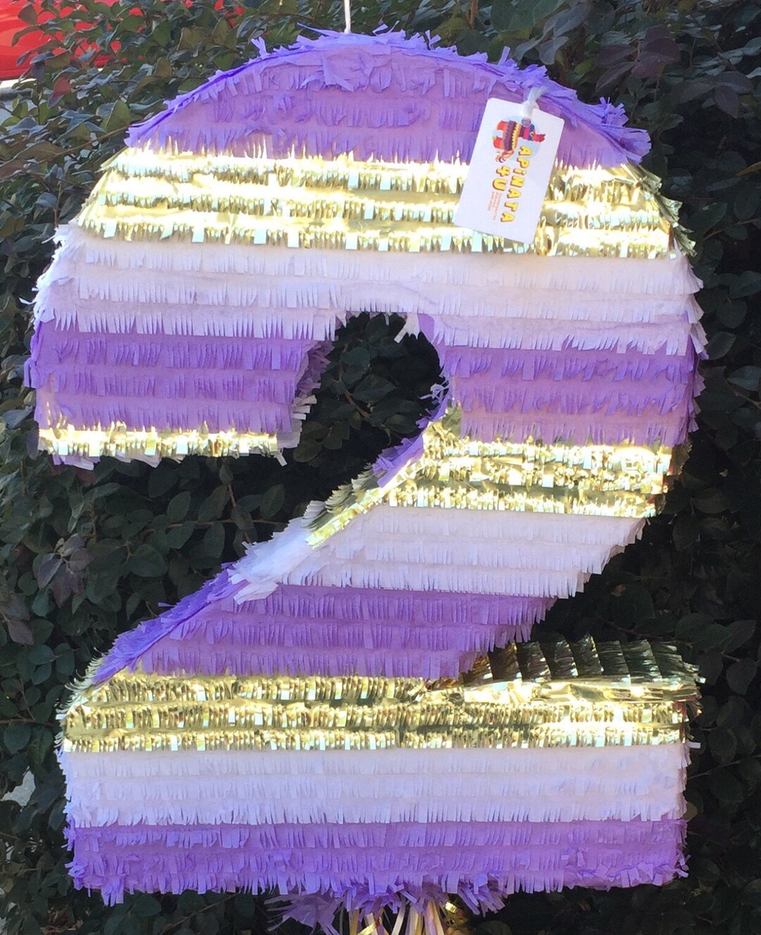 20'' Tall Number Two Pinata Second Birthday - Etsy