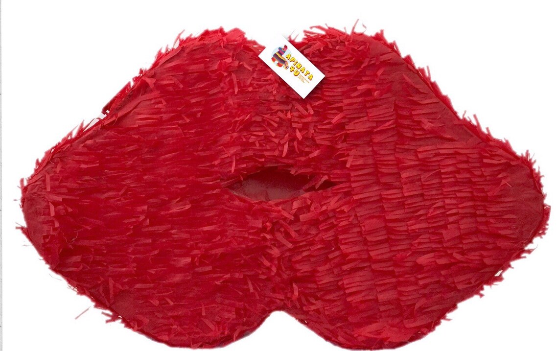 Red Lips Pinata Pinata Valentine's Day Party Favor Kiss | Etsy