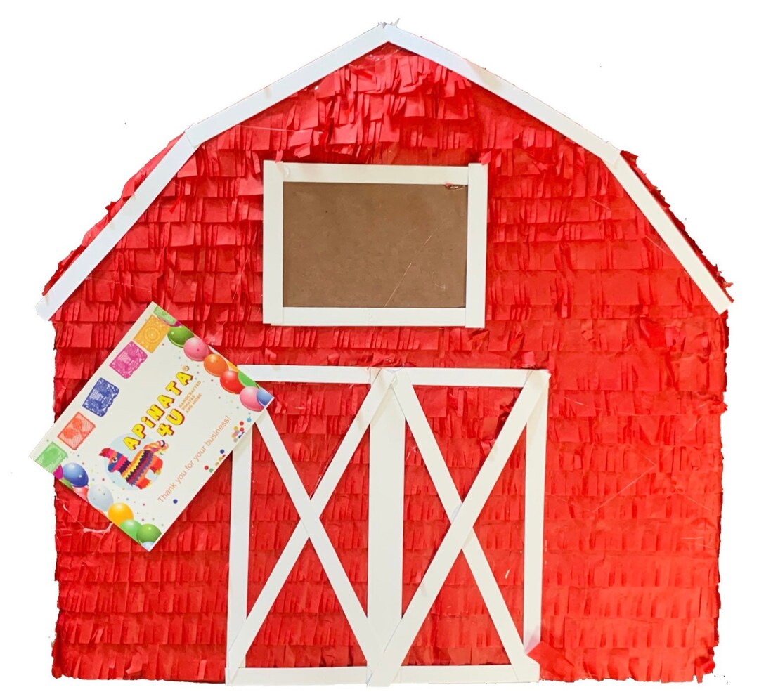 Red Barn Pinata, Perfect for Kids Themed Birthday Parties, Barnyard ...