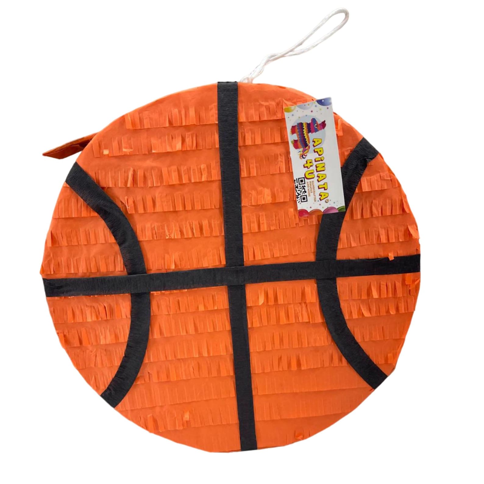 Round Orange Color Basketball Pinata, Sports Birthday Party Decor ...