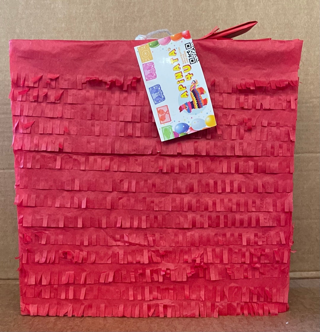 Sale! Ready to Ship! 16” Square Pinata Theme Red Color More Colors ...