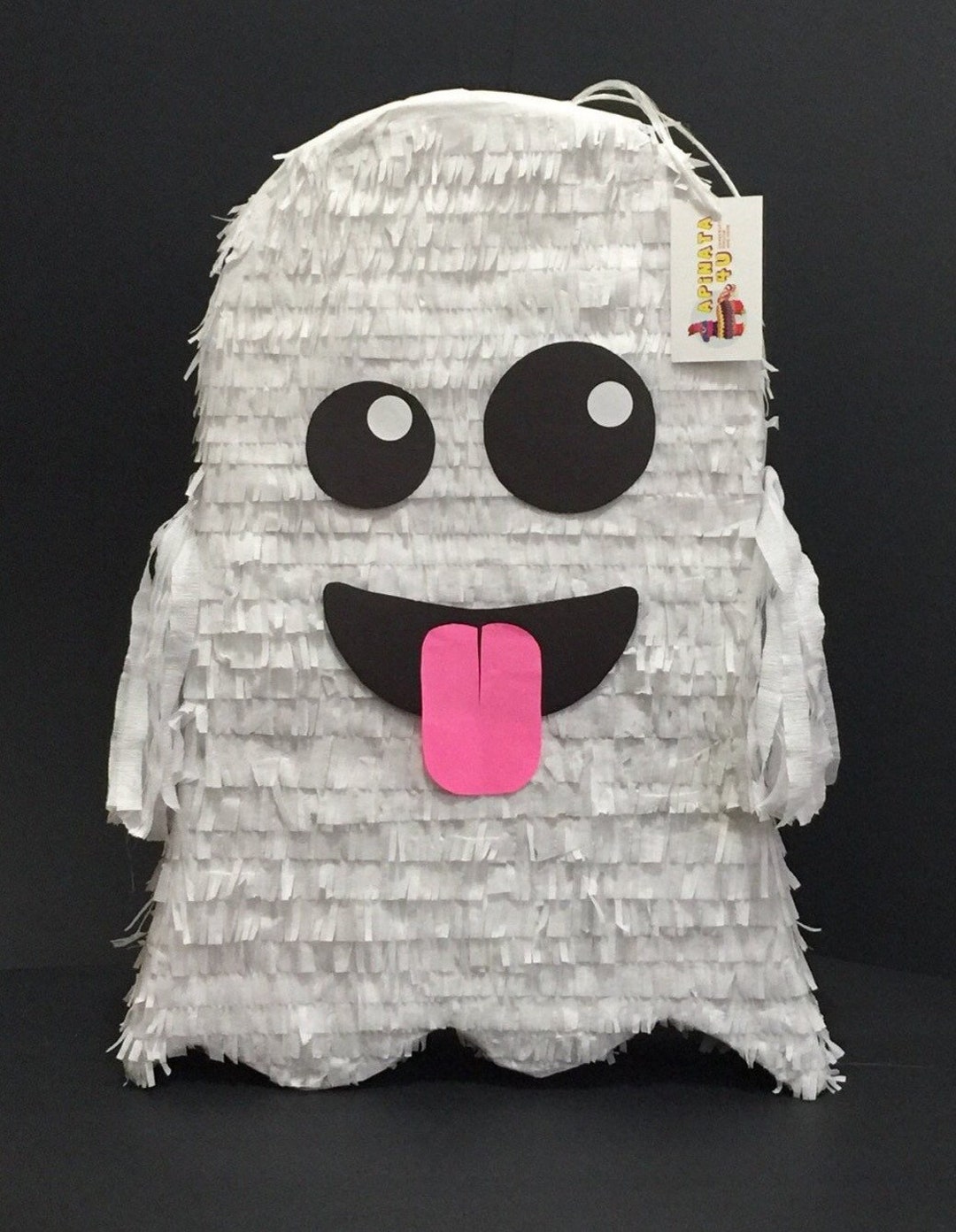 Ghost Emoticon Pinata 20" Tall Halloween Ghost Halloween Pinata - Etsy