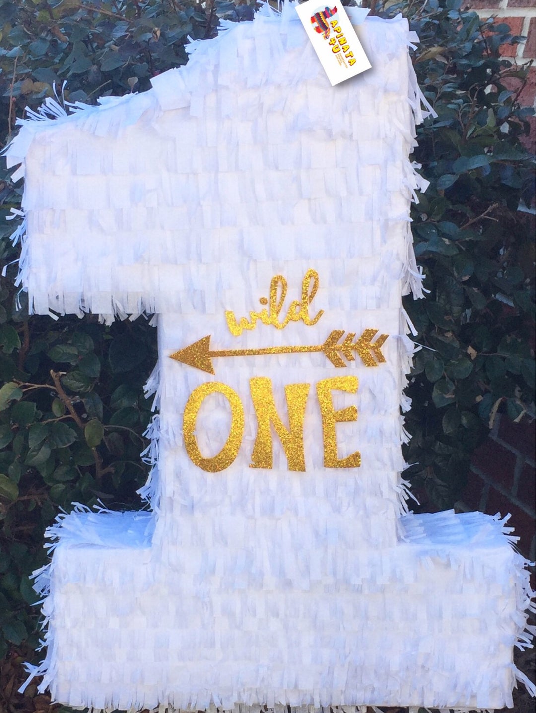 20'' Tall White Number One Pinata Wild One Theme - Etsy