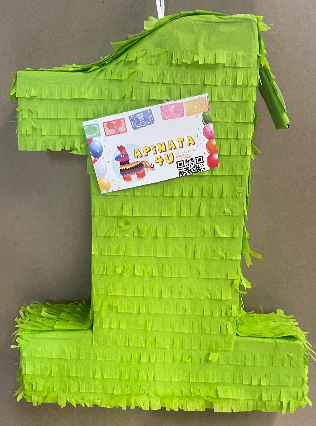 Number One Pinata for First Birthday Party Celebration, Solid Blank ...