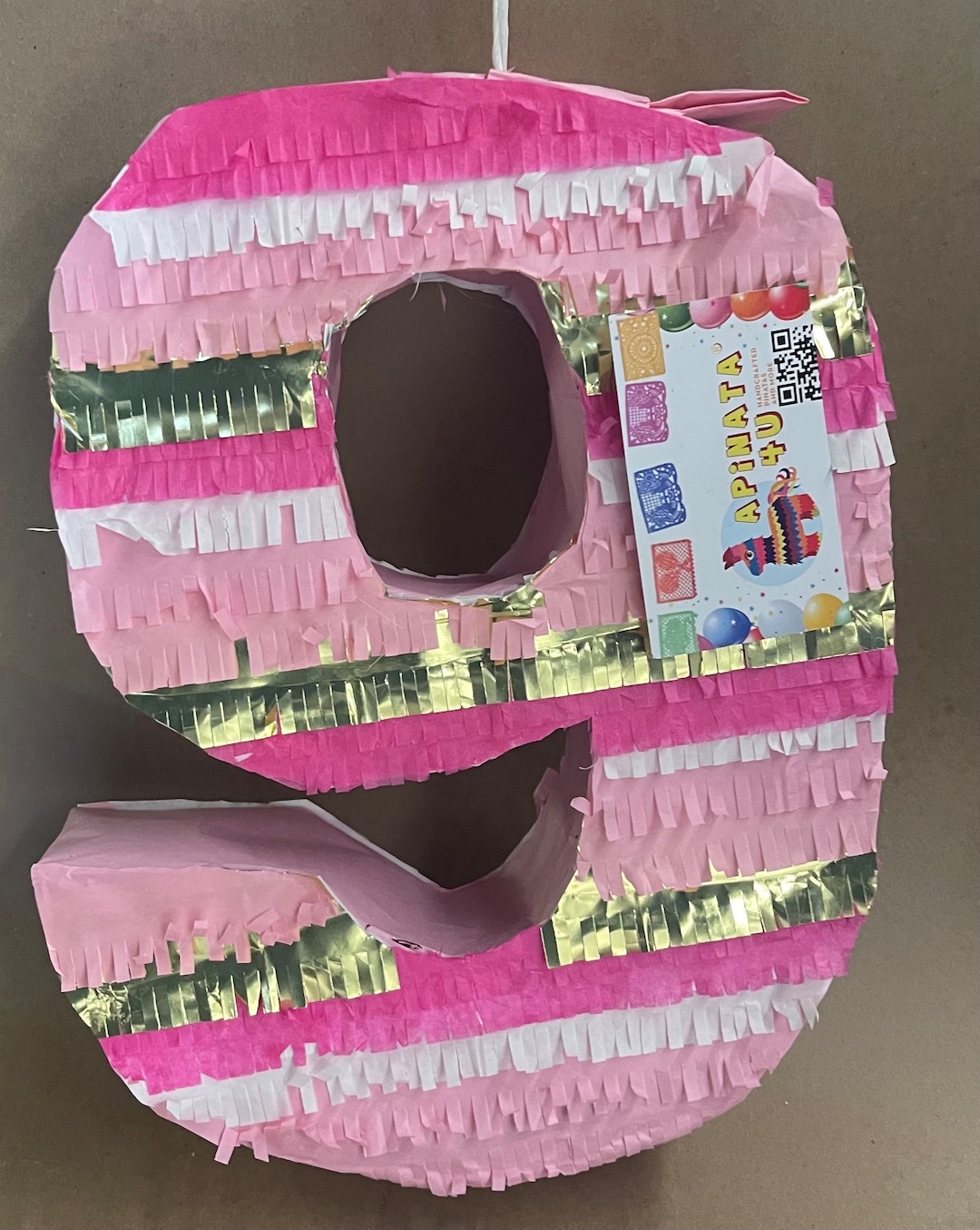 New! Number Nine Pinata Princess Theme Pink & Gold Birthday Party ...