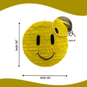 Emoticon Pinata, Yellow Emoji Themed Party Pinata, Text Expression Face ...