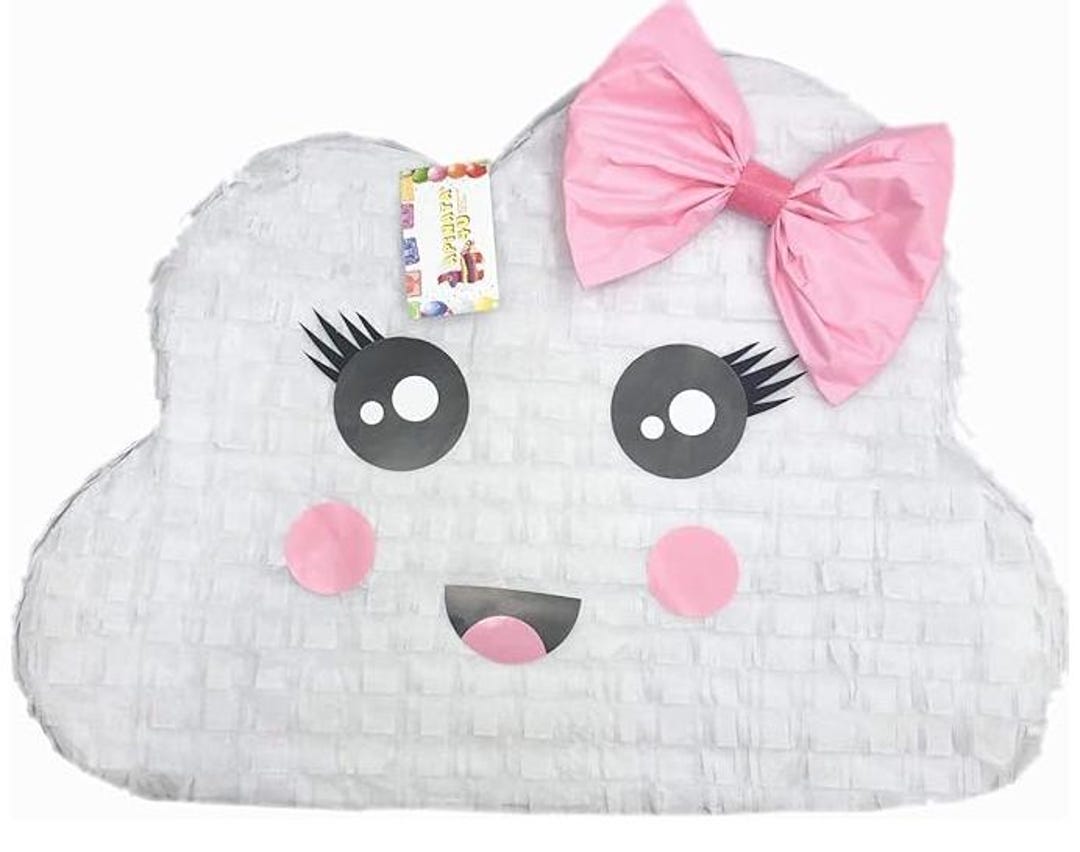 Cloud Pinata With Cute Face, Perfect for Baby Shower, Kids Birthday ...